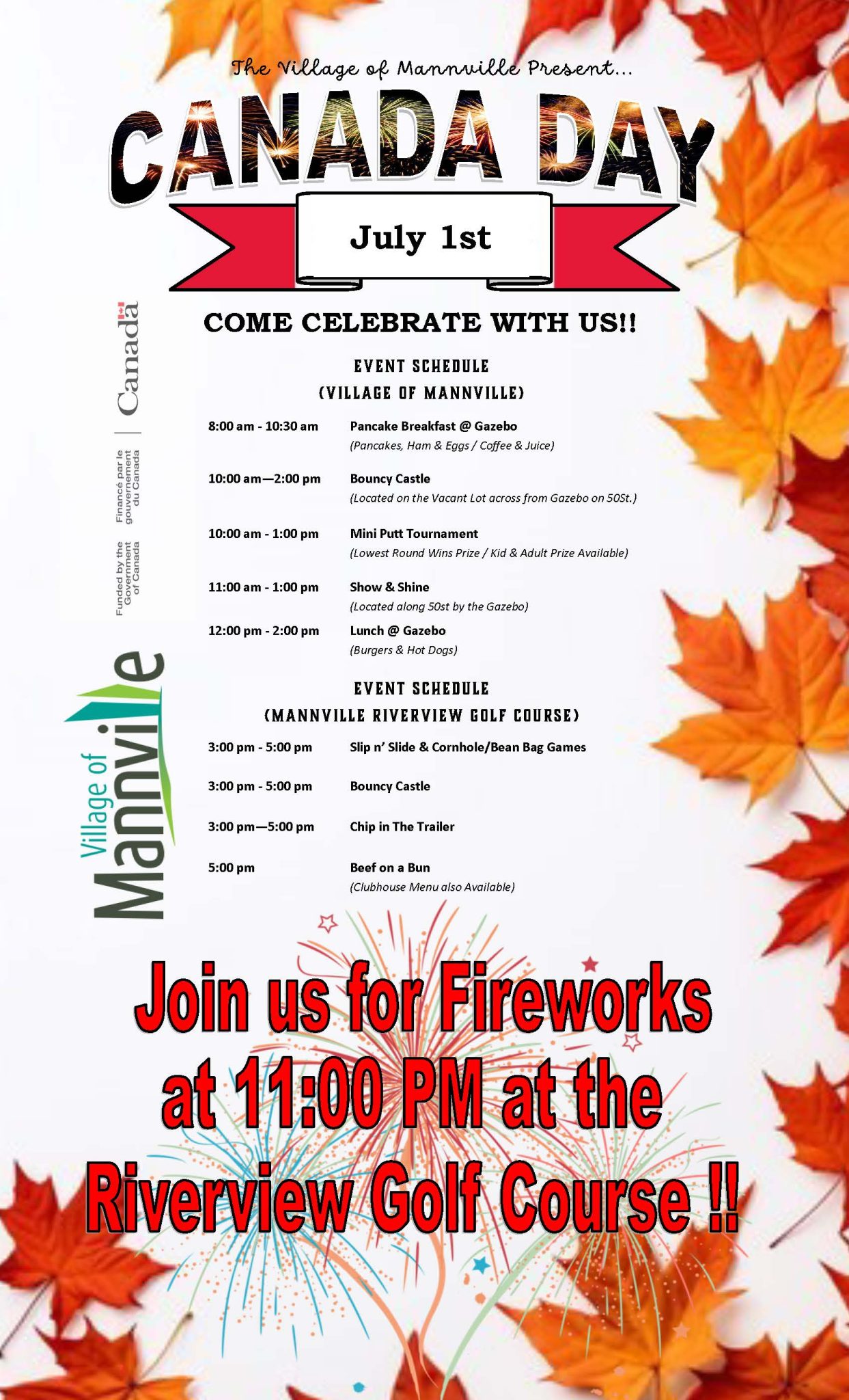 Canada Day – July 1st – Village of Mannville
